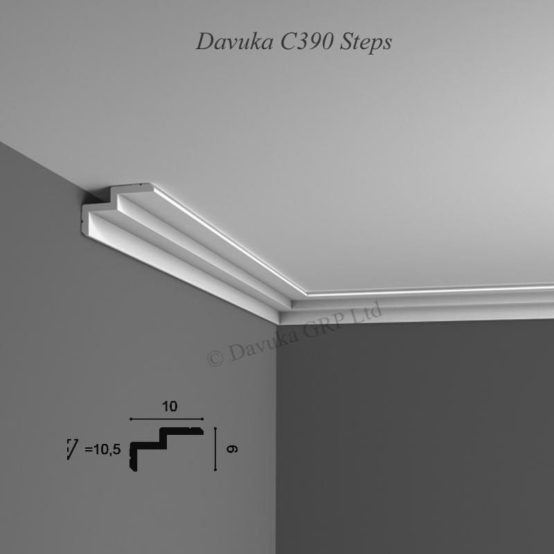 C390 Steps Contemporary Cornice