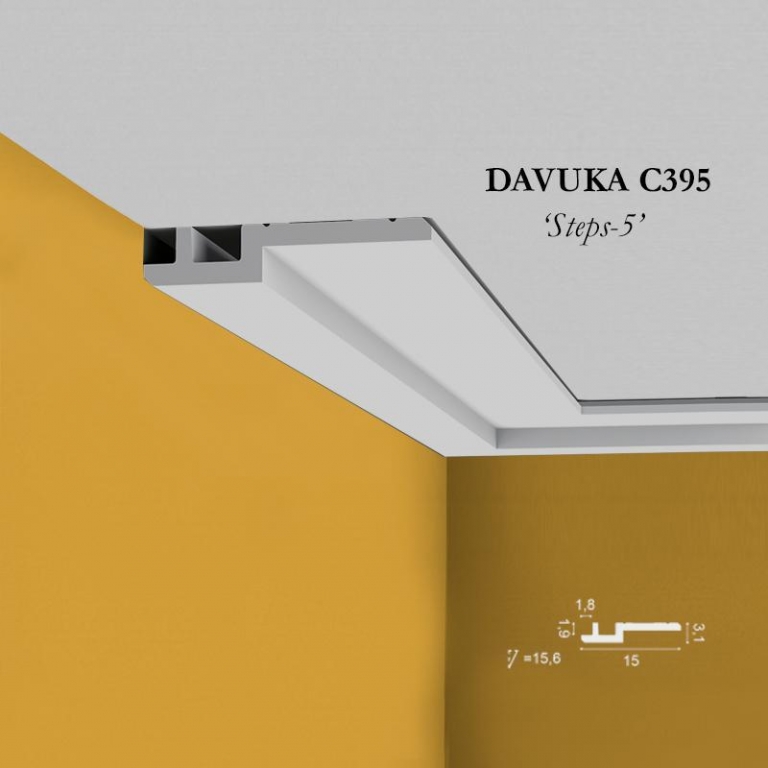 C395 Steps llighting cornice