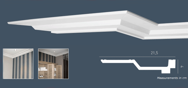 C354 Contemporary Cornice